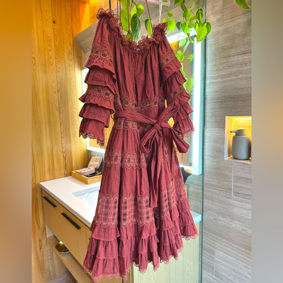 Zimmermann | Dresses | Pink Cotton Zimmerman Dress Size This One Run ...